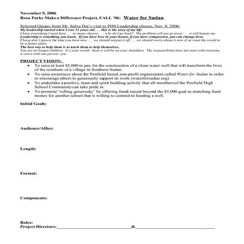 Penfield High School Project Introduction | DOC