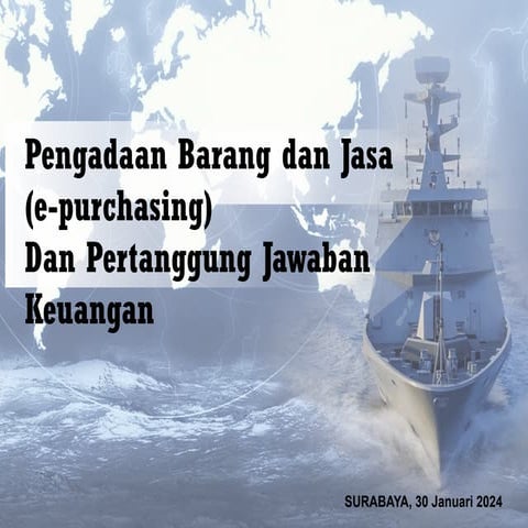 Pengadaan Barang dan Jasa menggunakan metode ekatalog | PPT