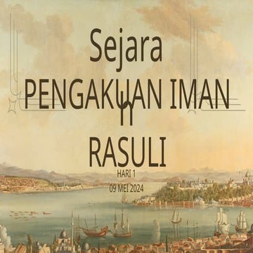 Pengakuan iman rasuli doa 10 malam gereja kristus | PPTX