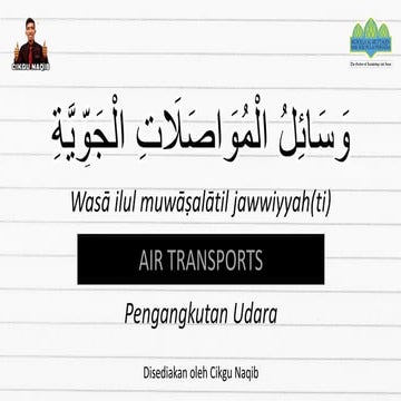 Pengangkutan Udara (وسائل المواصلات الجوية) - Air Transports (Bahasa ...