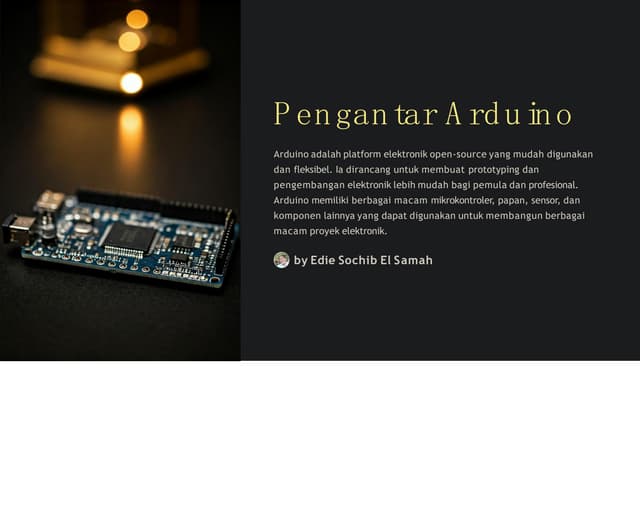 Pengantar Program Arduino untuk mapel informatika kelas XII | PDF Pengantar Program Arduino untuk mapel informatika kelas XII | PDF