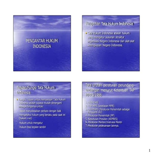 Pengantar Hukum Indonesia | PPTX