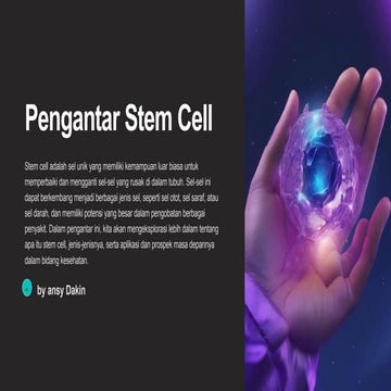 Pengantar-Stem-Cell dan prospek masa depannya dalam bidang kesehatan.pptx
