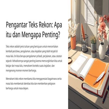 Presentasi Teks Rekon mjikhjkghfghdcgcgx | PPTX