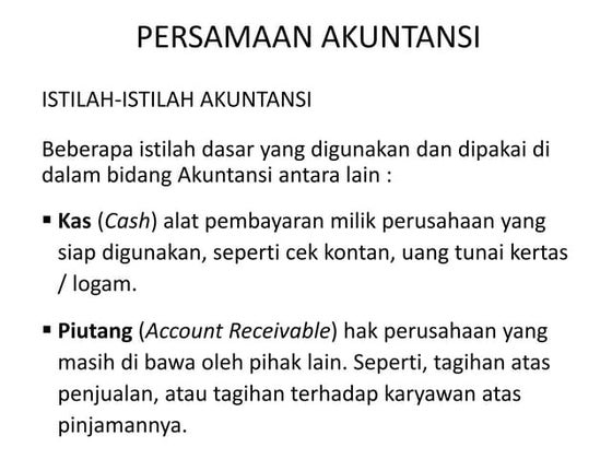 Daftar istilah akuntansi dalam bahasa inggris | DOCX