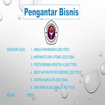 Pengantar bisnis ( PPT ) | PPTX