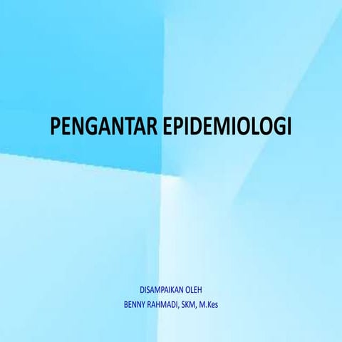 05. konsep dasar epidemiologi penyakit | PPT