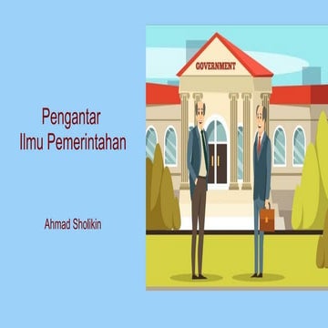 Pengantar Ilmu Pemerintahan Pptx Oke Banget Pptx
