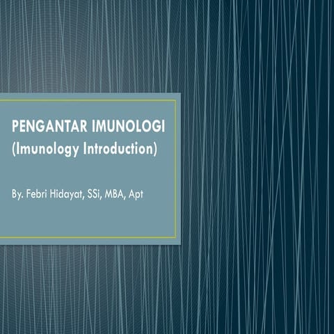 PENGANTAR IMUNOLOGI Dasar pada manusia.pptx