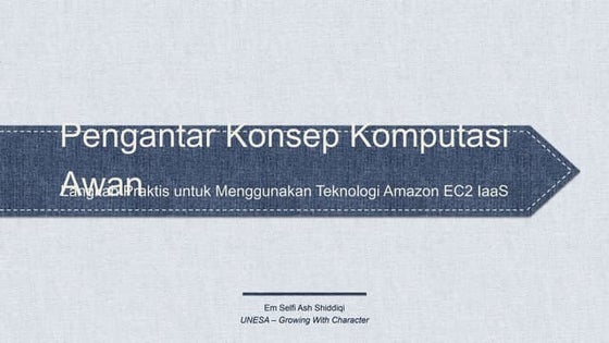 Pengantar konsep komputasi awan | PPTX