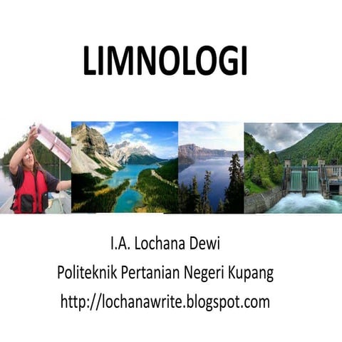 Pengantar limnologi | PPTX