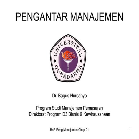 PENGANTAR MANAJEMEN-chap-01.ppt