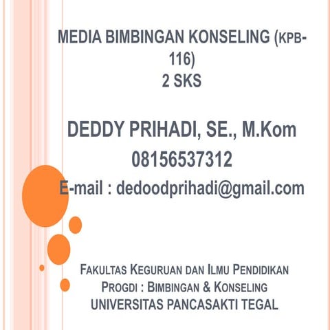 Pemanfaatan media dan teknologi dalam bk terbaru | PDF
