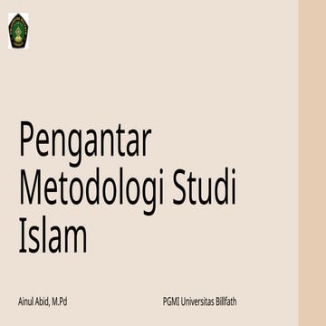 Pengantar Metodologi Studi Islam (1).pptx