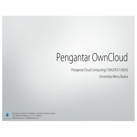 Pengantar OwnCloud | PPT