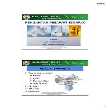 Pengantar pesawat sinar-X | PDF