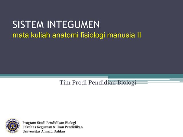 Sistem Integumen | PPTX