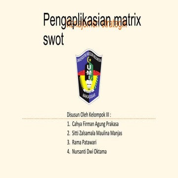Perhitungan Analisis SWOT pada Perusahaan1.pptx
