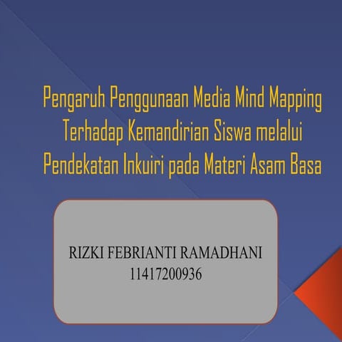 Pengaruh Penggunaan Media Mind Mapping Terhadap Kemandirian Siswa ppt rizki.pptx