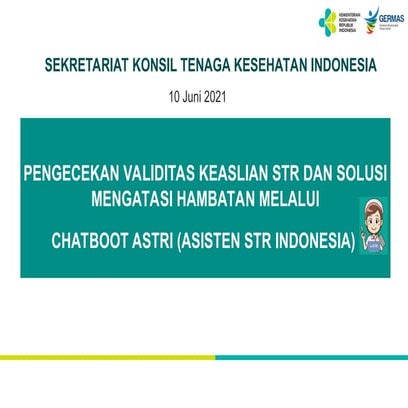 Pengecekan autentifikasi ESTR dan Chatbot ASTRI fix - materi pak ida.ppt