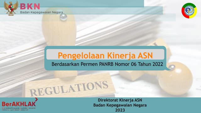 Bahan Paparan Penyusunan SKP dan Evaluasi Kinerja FIX.pptx