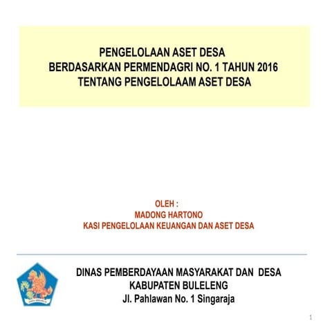 PENGELOLAAN pengembangan ASET DESA.pptx