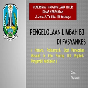 PENGELOLAAN LIMBAH B3 fasyankes klinik.pptx