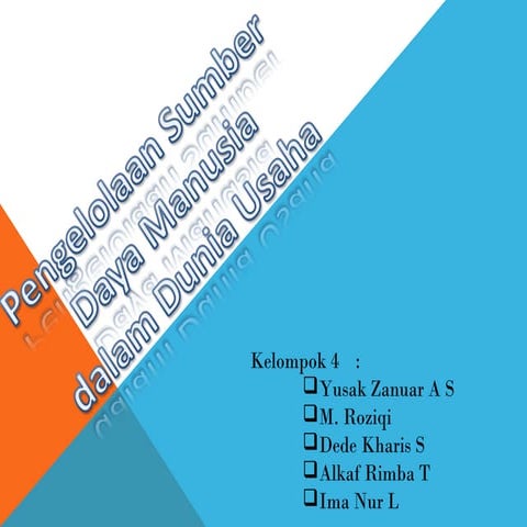 Pengelolaan sdm | PPT