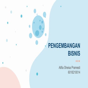 PENGEMBANGAN BISNIS | PPTX