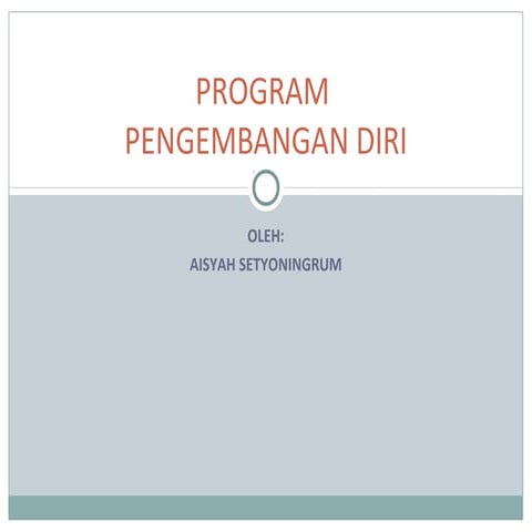 Pengembangan diri | PPT