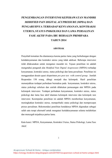 Proposal workshop isda & nanda | PDF