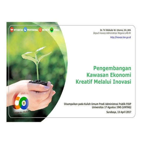 Pengembangan Kawasan Ekonomi Kreatif Melalui Inovasi | PDF