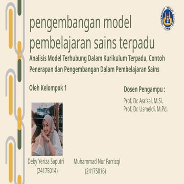 pengembangan model pembelajaran sains terpadu.pptx