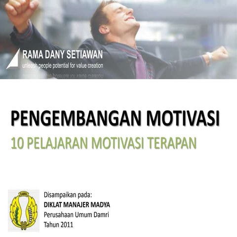 Pengembangan motivasi (modul) | PPTX