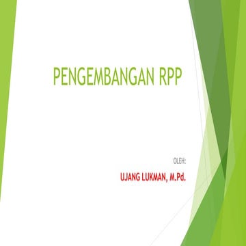 Pengembangan rpp | PPTX