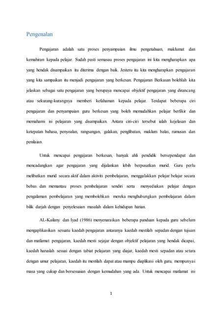 kemahiran variasi rangsangan | PDF