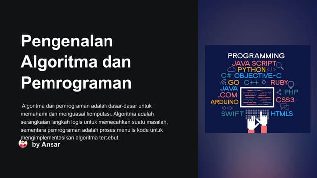 Materi Informatika Kelas VIII SMP_Algoritma dan Pemrograman.pptx