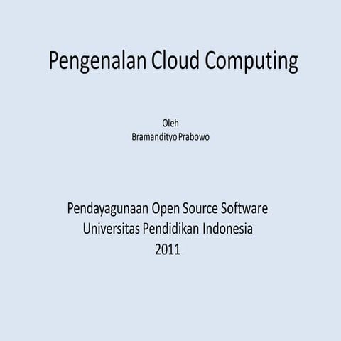 Pengenalan cloud-computing | PDF