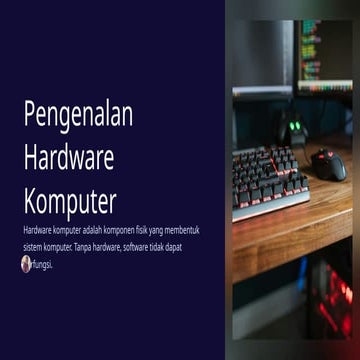 inside the computer and hardware full english | PPTX