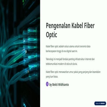 Pengenalan-Kabel-Fiber-Optic-power point | PPTX