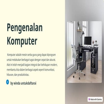 Pengenalan komputer-pengertian-komponen- | PPT