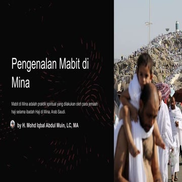 WAJIB HAJI MABIT DI MINA MULAI 10-12 ZULHIJJAH | PPTX