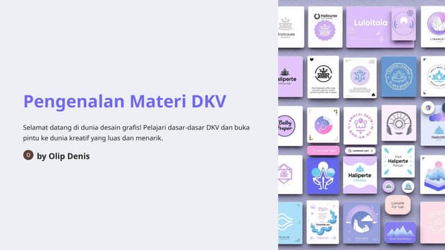 Materi Desain Grafis Lengkap PowerPoint 2025 | PPTX