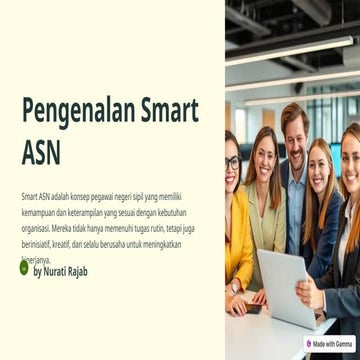Pengenalan-Smart-ASN. Dalam upaya untuk mewujudkan smart asn | PPTX