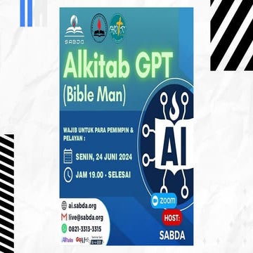 Roadshow AI-4-GOD JKI Injil Kerajaan - Alkitab GPT | PDF