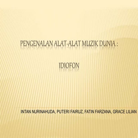 Pengenalan alat alat muzik dunia | PPTX
