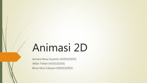 Animasi 2D | PPT