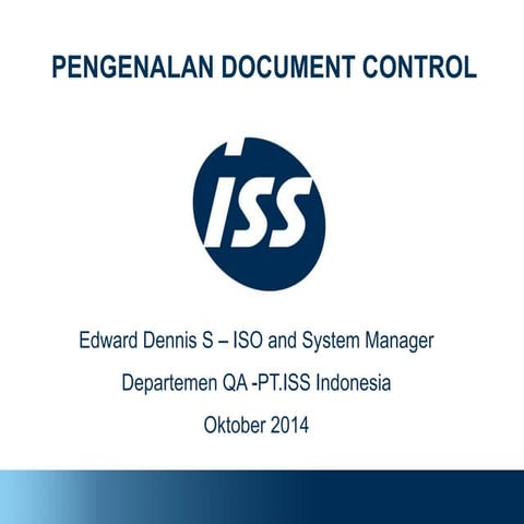 PENGENALAN DOCUMENT CONTROL.ppt.................... | PPT