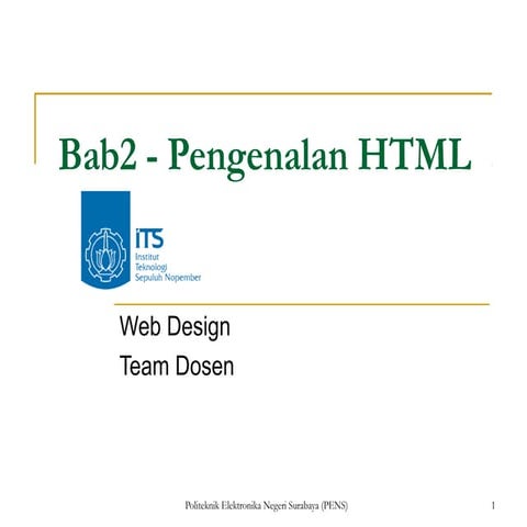 Pengenalan html | PPT