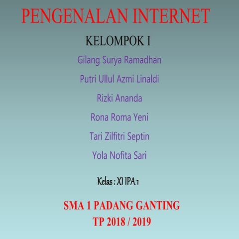 PENGENALAN INTERNET KEL 1 .ppt